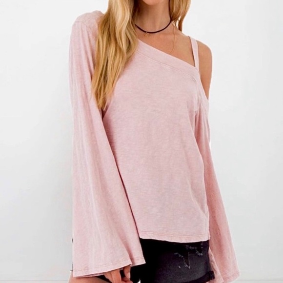 Tops | Newlong Sleeve Acid Washed Top | Poshmark